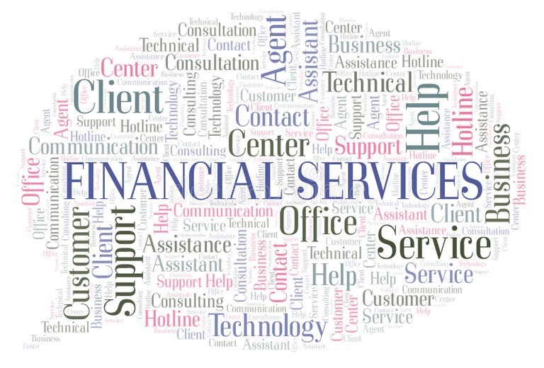 Financial Services Word Cloud. Stock Illustration - Illustration of ...