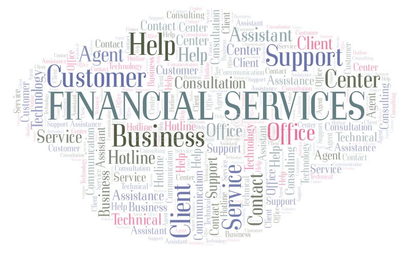 Financial Assistance Word Cloud. Stock Illustration - Illustration of ...