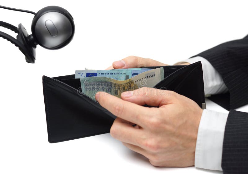 Financial Spying Concept with Wallet and Camera Stock Photo - Image of ...