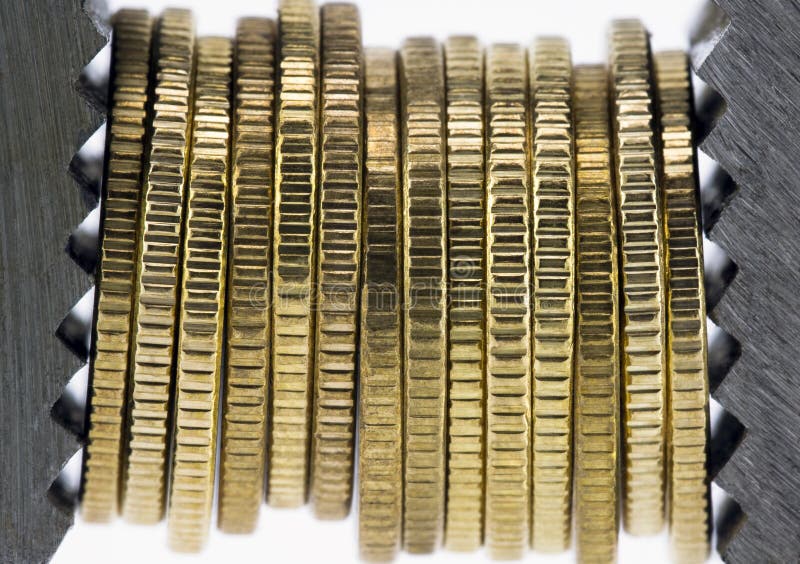 Financial squeeze stock photo. Image of economic, coins - 8261488