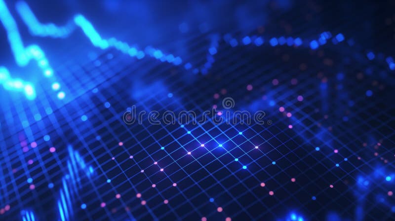 Financial Stability and Analysis Concept with Intersecting Lines Grid ...