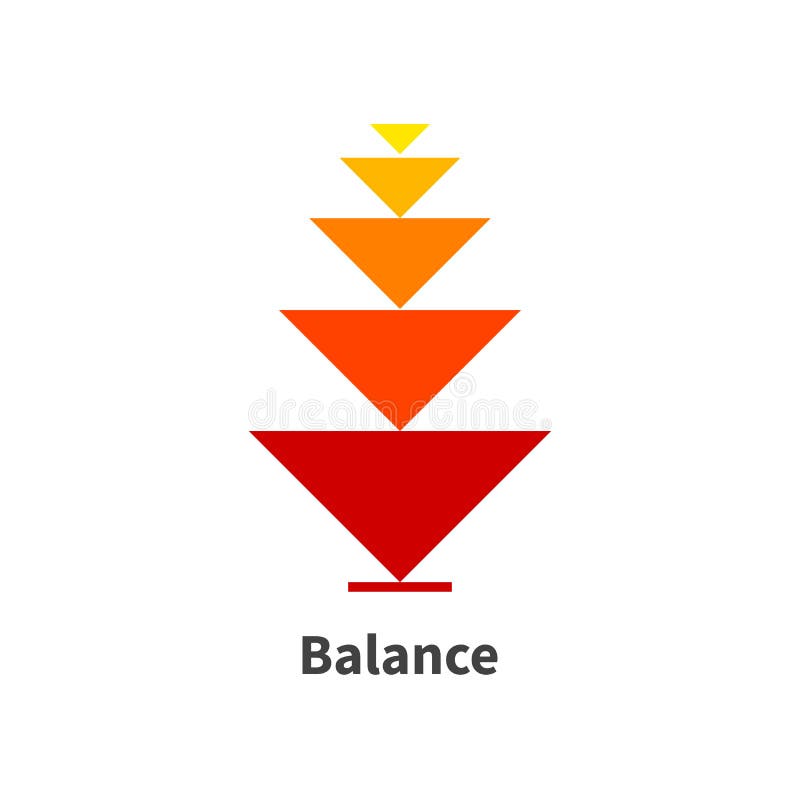 Financial Stability, Balance Concept Stock Vector - Illustration of ...