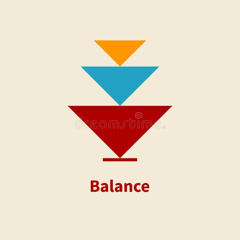 Financial Stability, Balance Concept Stock Vector - Illustration of ...