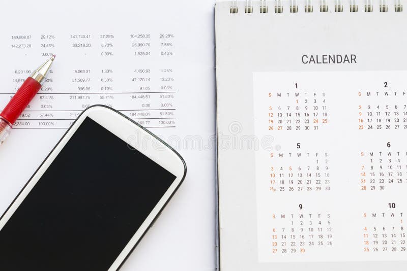 Financial Statement for Check with Mobile Phone for Business Work of ...