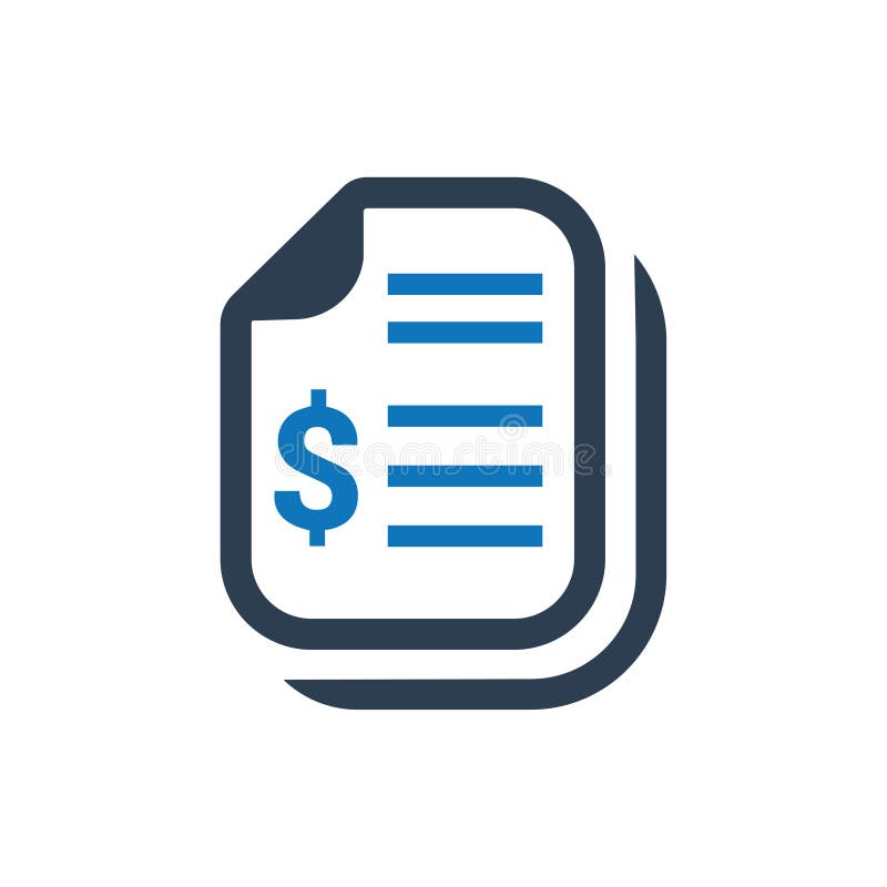 Financial Statement Icon stock vector. Illustration of checkout - 120778445