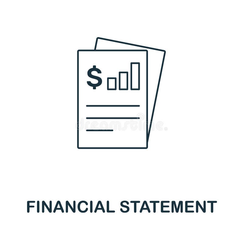 Financial Statement Vector Icon Symbol. Creative Sign from Investment ...