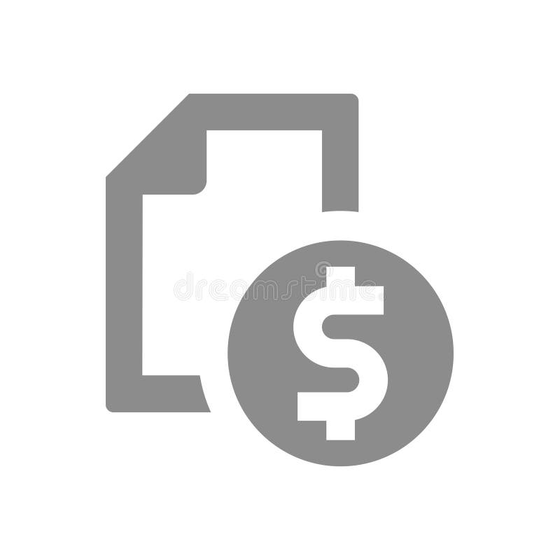 Financial Statement or Report Vector Icon Stock Vector - Illustration ...
