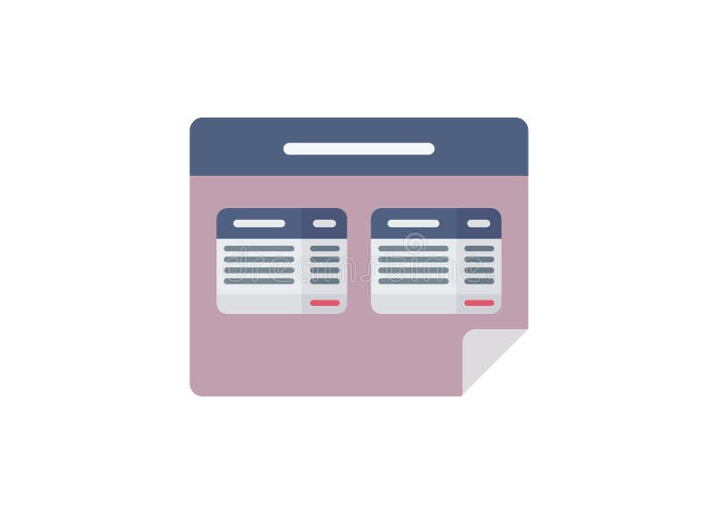 Financial Statement. Simple Flat Illustration. Stock Vector ...