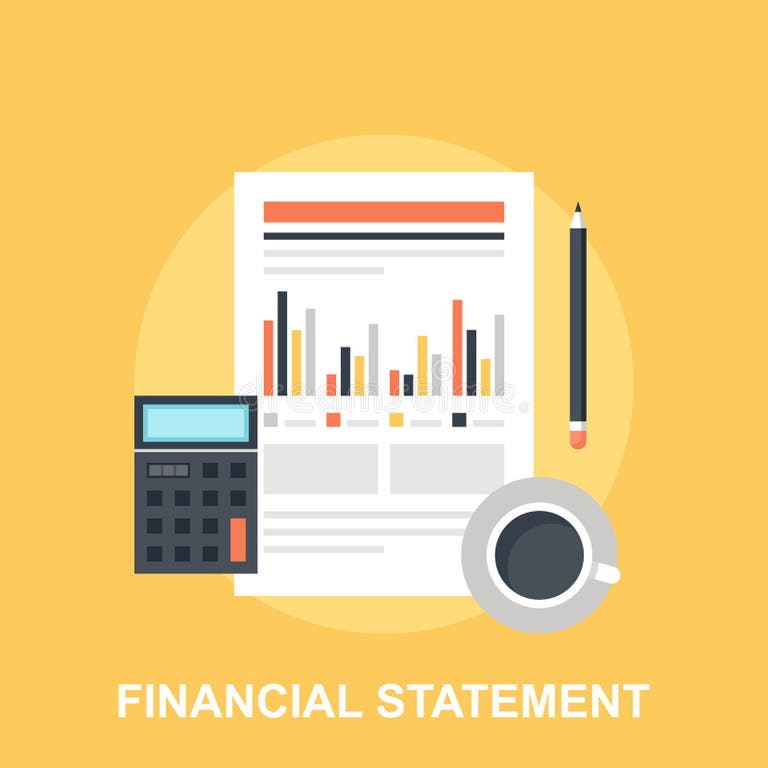 Financial Statement Vector Illustration Concept Stock Vector ...