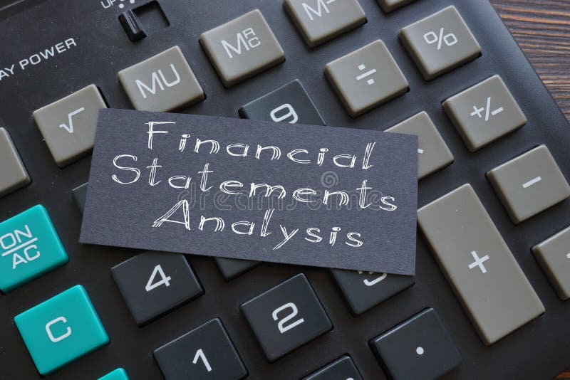 Financial Statements Analysis is Shown on the Photo Using the Text ...