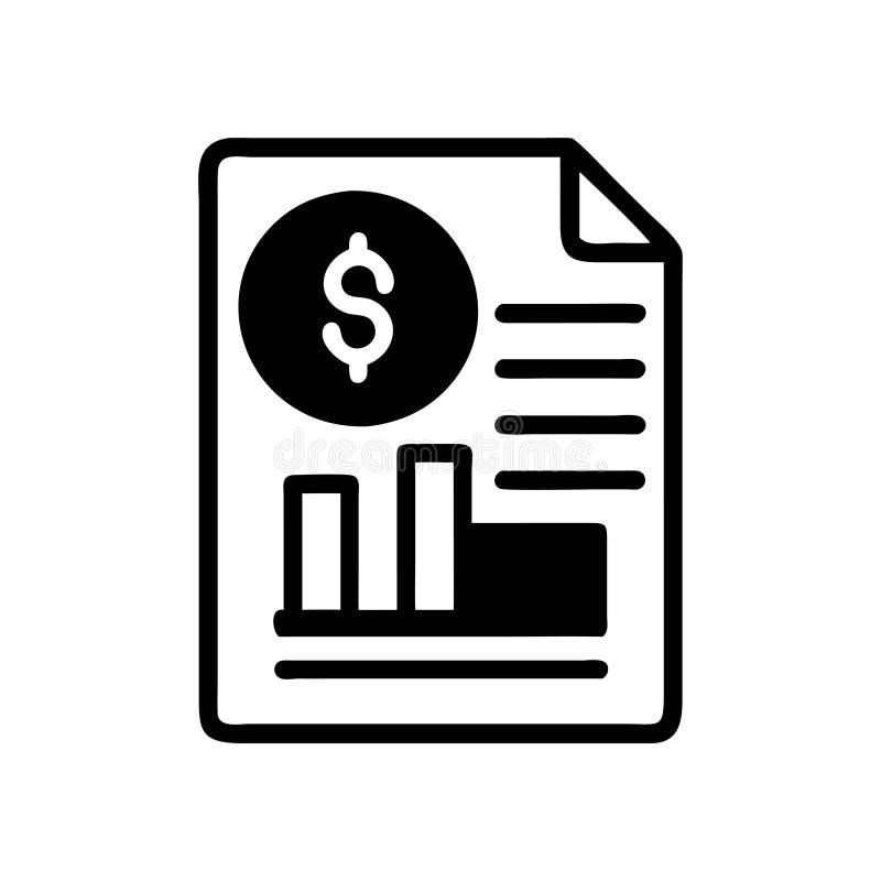 Financial Statements Management Icon Stock Vector - Illustration of ...
