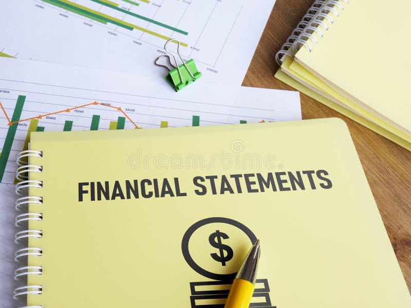 Financial Statements are Shown Using the Text Stock Photo - Image of ...