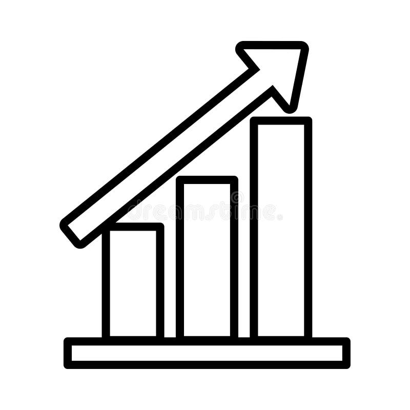 Financial Statistics Bars Graphic Isolated Icon Stock Vector - Illustration of histogram, data ...