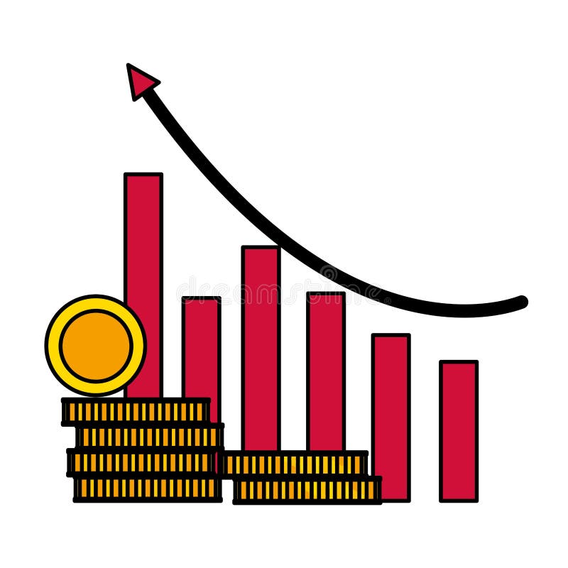 Financial statistics chart stock illustration. Illustration of cash ...