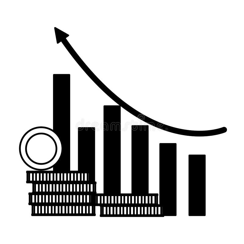 Financial statistics chart stock illustration. Illustration of ...