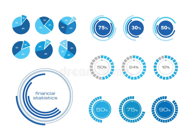 Financial Statistics on White Stock Illustration - Illustration of ...