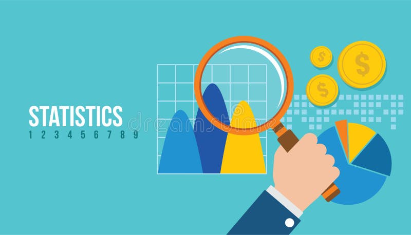 Financial Statistics Report Graph Stock Vector - Illustration of ...