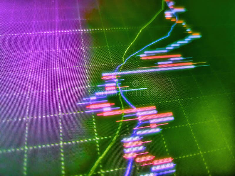 Financial and Stock Exchange Data on Computer Screen. Stock Market ...