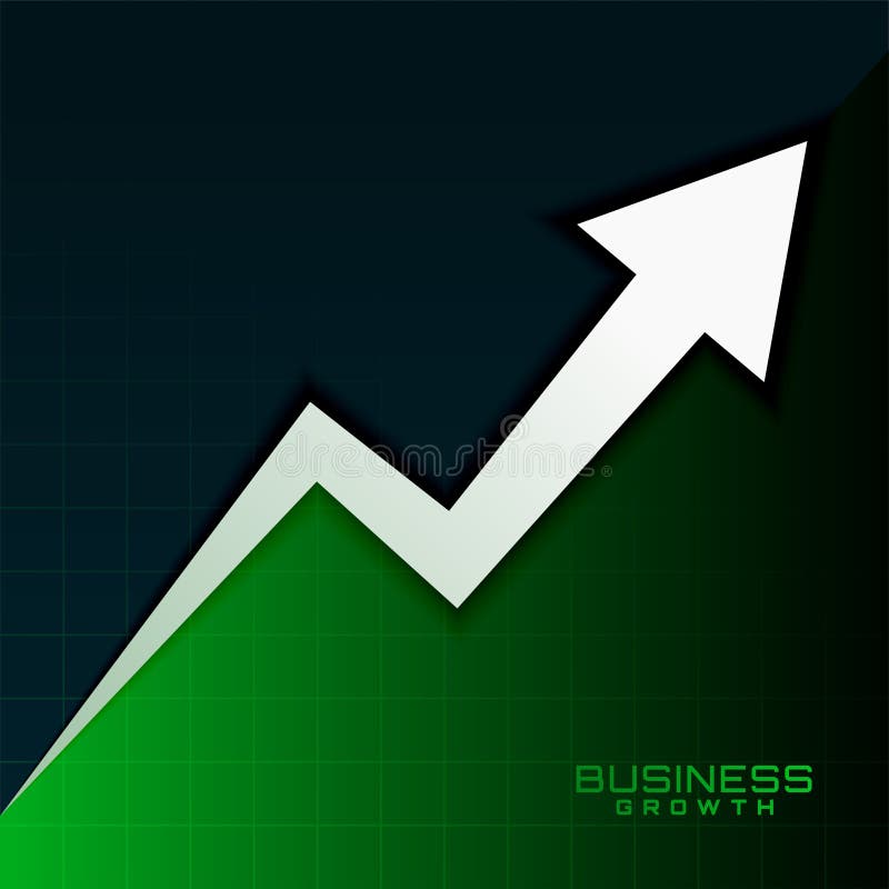 Financial Stock Trading Chart with Rise Up Growth Arrow Stock ...