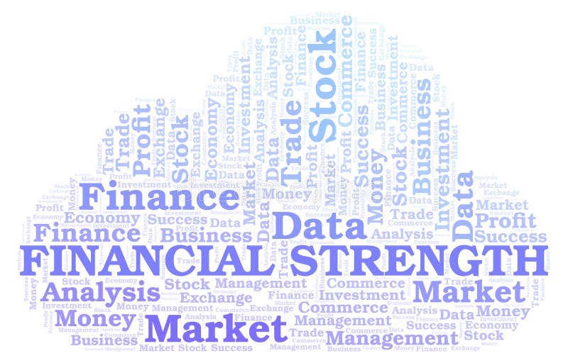 Financial Strength Word Cloud. Stock Illustration - Illustration of ...