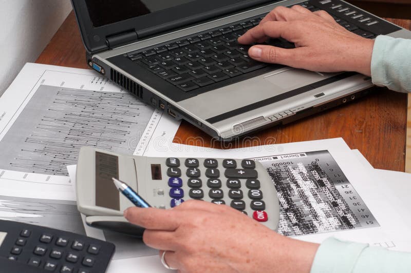 Financial study stock image. Image of earnings, color - 31101999