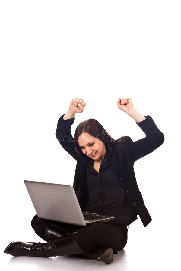 Young Woman with Financial Papers in Hands Stock Image - Image of ...