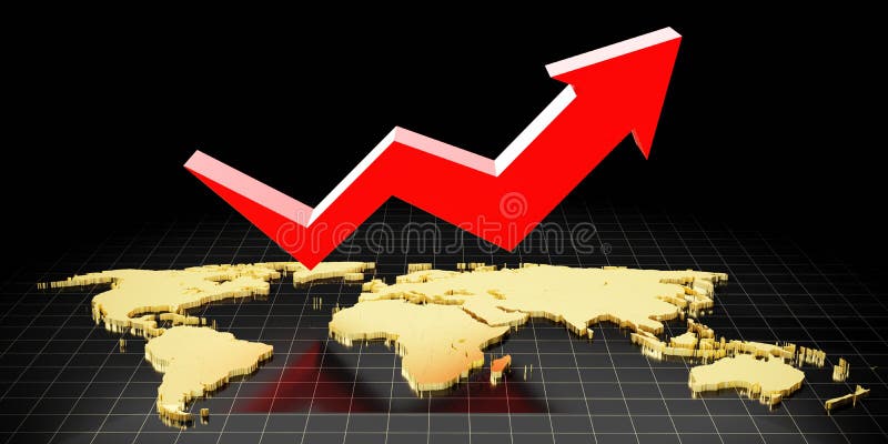 Financial Success Chart - 3D Illustration Stock Illustration ...