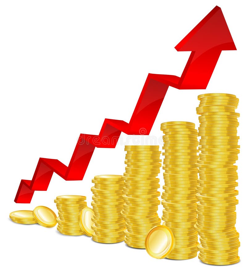 Set of Foods Inflation CPI Consumer Price Index. Economic Indicator Red ...