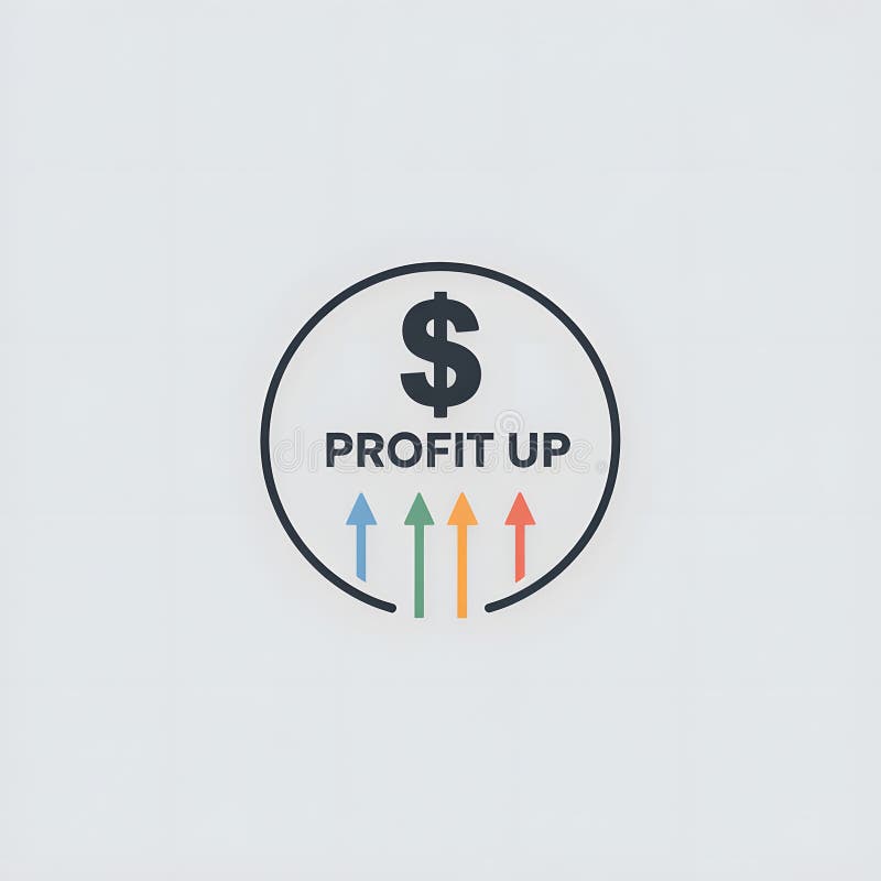 Financial Success Concept with a Dollar Sign and Arrows Indicating ...