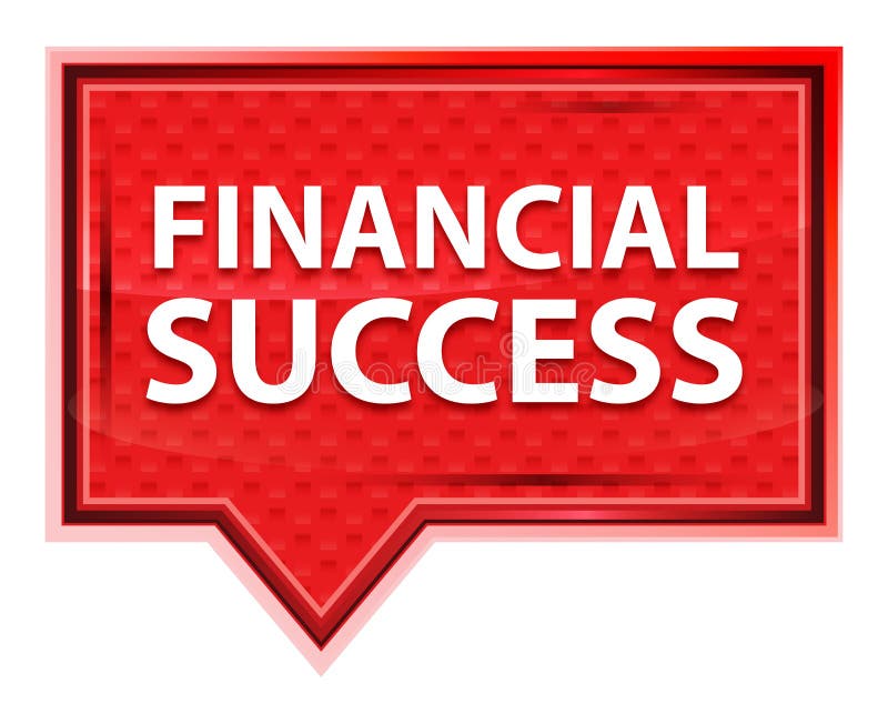 Financial Success Misty Rose Pink Banner Button Stock Illustration ...