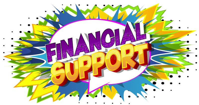 Financial Support Text on Comic Book Background Stock Footage - Video ...