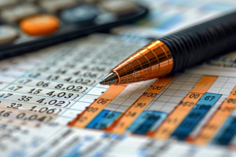 Financial Tables with Numbers on Paper, Profit Analysis, Profit Margin ...