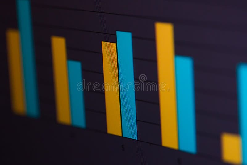 Financial and Technical Data Analysis Graph Stock Image - Image of ...