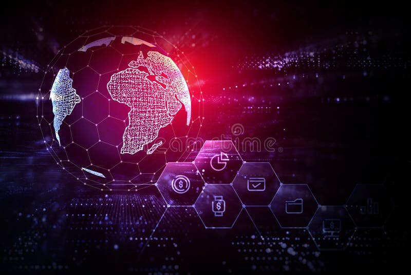 Financial Technology Concept - Fintech - Abstract Technology Background ...