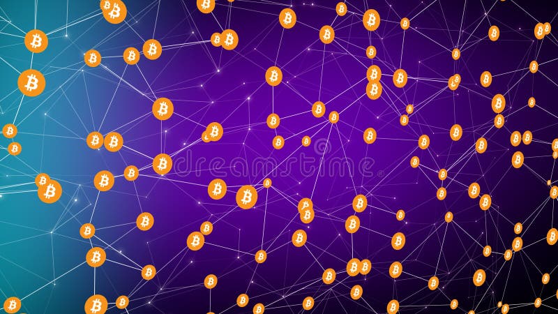 Cryptocurrency Bitcoin Blur Background with Digital Money and Bitcoin ...