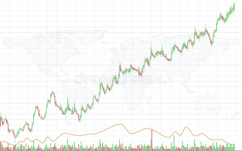 Financial and Technology Concept with Graphs and Charts on White Stock ...