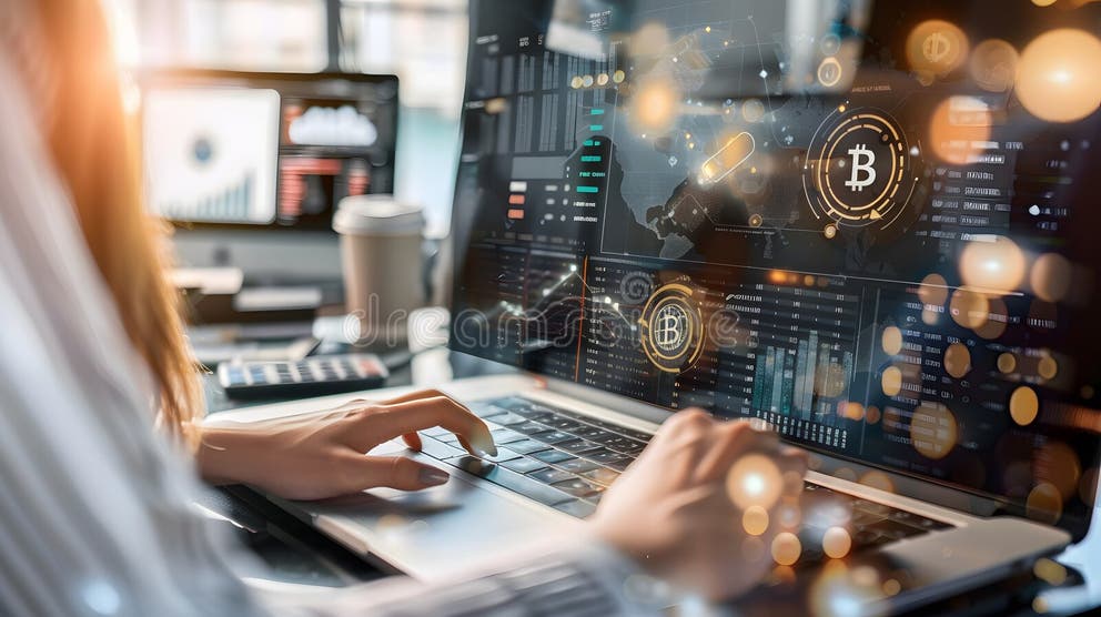 Financial Technology Innovation, Fintech Innovation Platforms for Startups. Stock Illustration ...