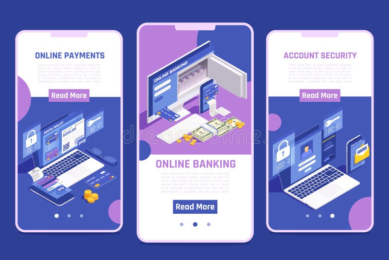 Financial Technology Mobile Concept Stock Vector - Illustration of safe ...