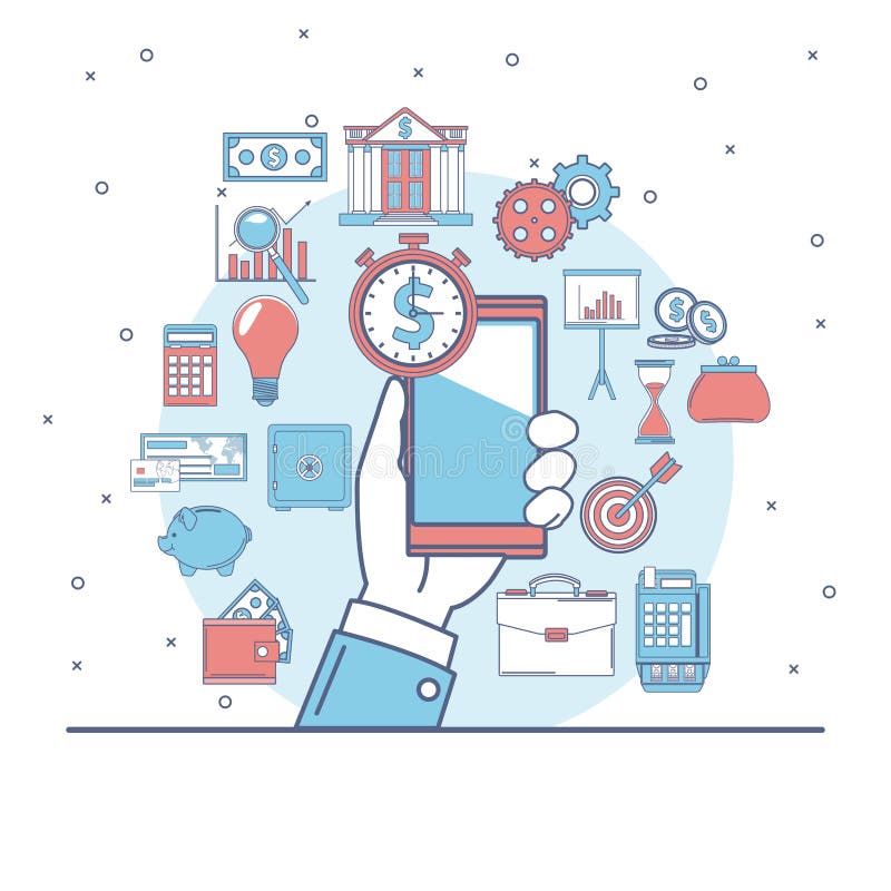 Financial technology tools stock vector. Illustration of economy ...