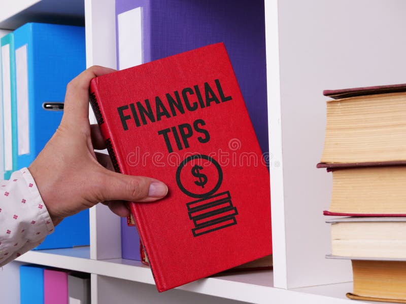 Financial Tips is Shown Using the Text Stock Photo - Image of message ...