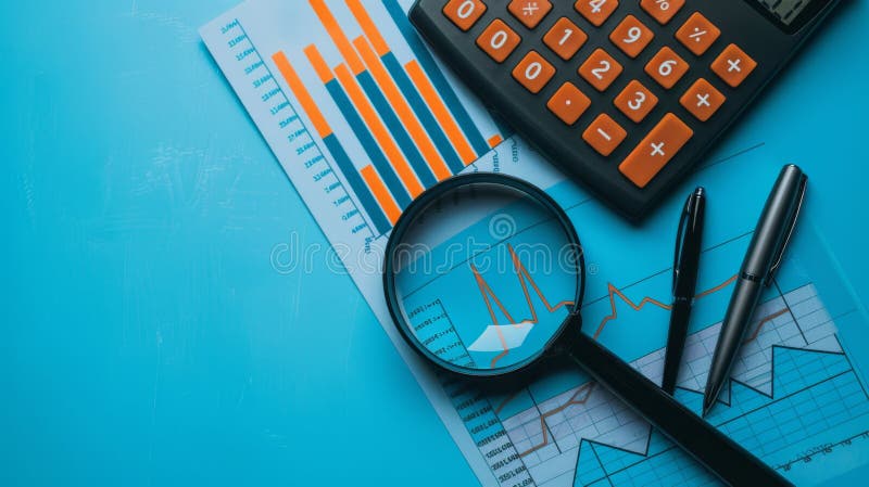The Financial Tools on Desk.AI Generated Image Stock Image - Image of ...