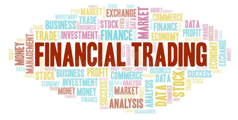 Financial Trading Word Cloud Stock Illustration - Illustration of text ...