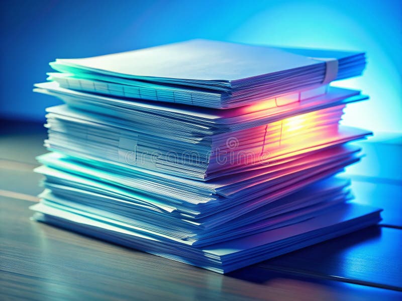 Financial Transaction Completion a Successful Invoice Stack Represents ...