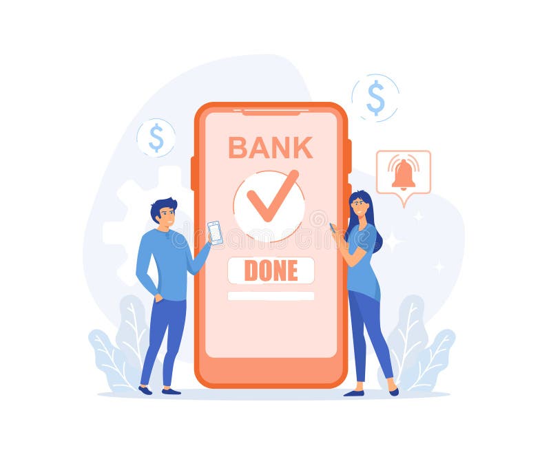 Financial Transactions, Banking Services on Web Site. Successful ...