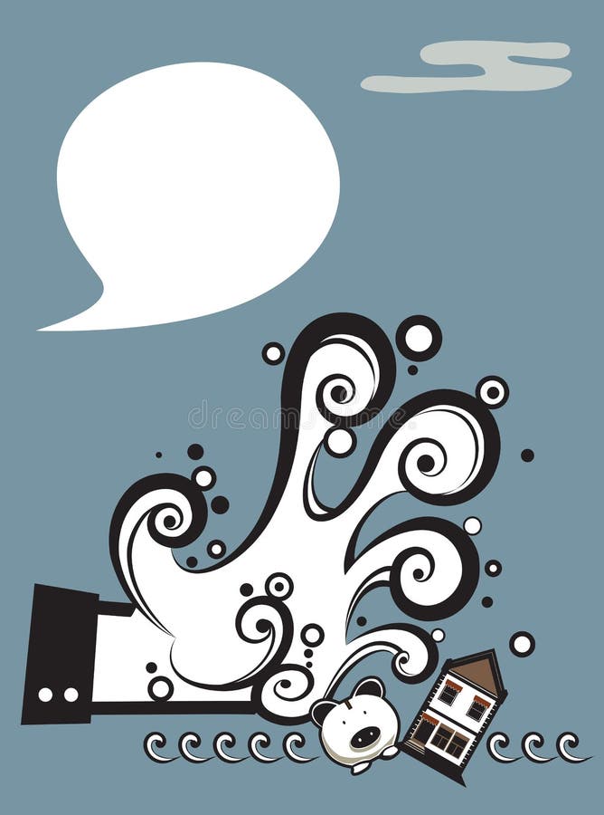 Financial Tsunami stock vector. Illustration of symbol - 10914224