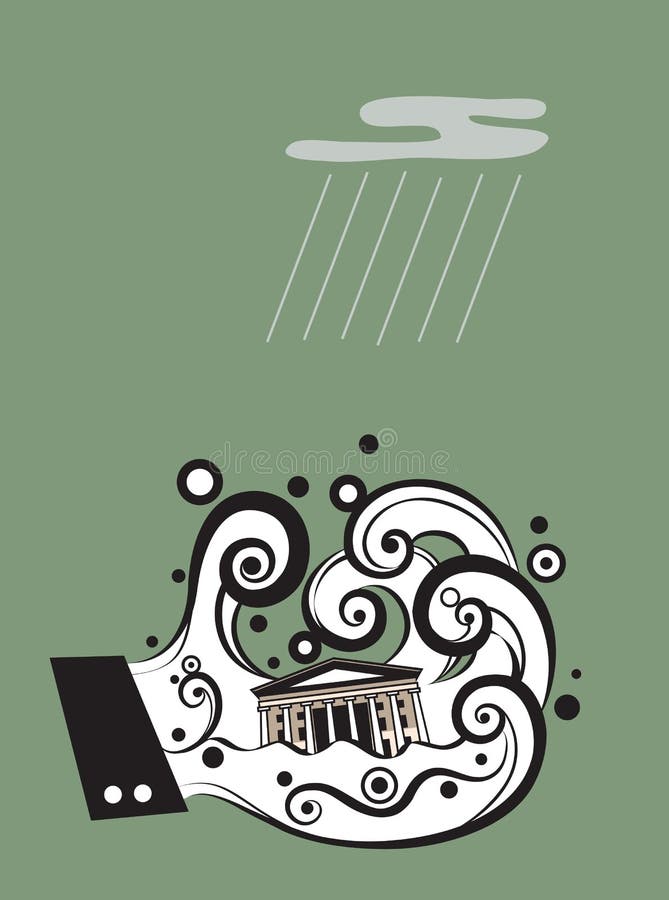 Financial Tsunami stock vector. Illustration of failure - 10914240