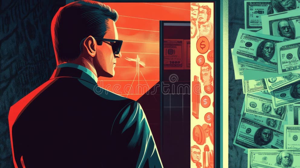 Financial Visionary Illustration Stock Illustration - Illustration of ...