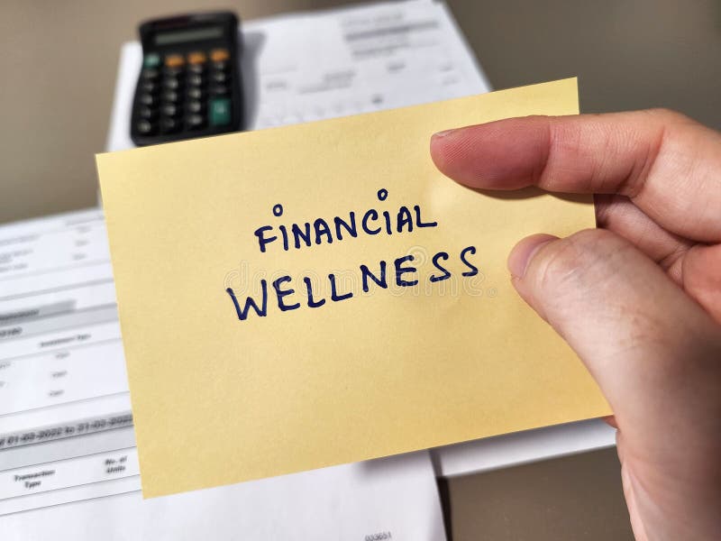 Financial Wellness Concept Using Upward Trend Graph Stock Photo - Image ...
