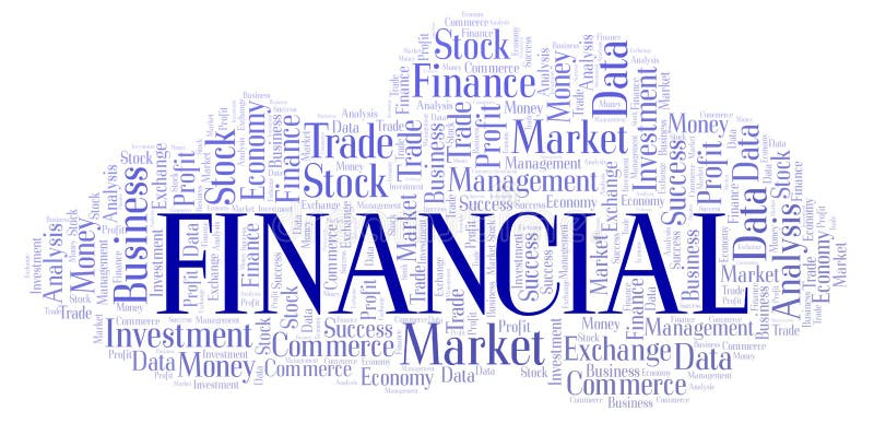 Financial word graphic stock vector. Illustration of finances - 23913006