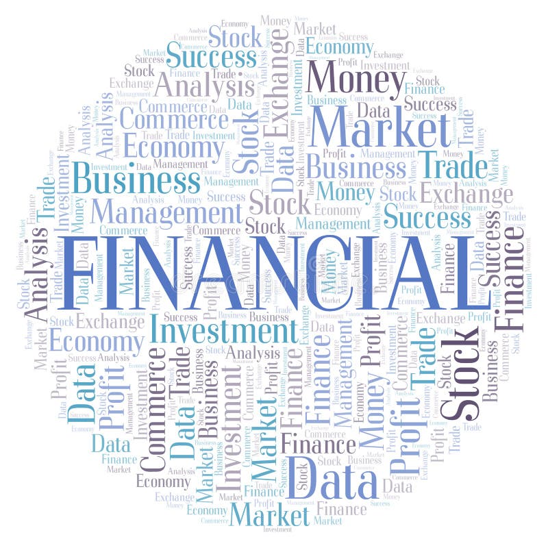 Financial word graphic stock vector. Illustration of finances - 23913006